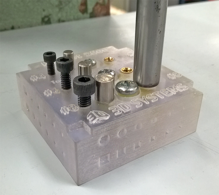 ProJet MJP 2500 Press Fits and Inserts